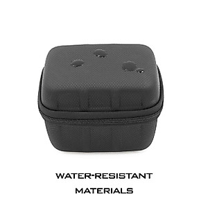 CASEMATIX Card Deck Box for Up to 200 Cards - Hard Shell Playing Card Case with Non-Scratch Fabrics and Metal Carabiner Compatible with Magic The Gathering and Other TCGs, Case Only