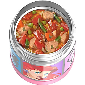 THERMOS FUNTAINER 10 Ounce Stainless Steel Kids Food Jar, Disney Princesses