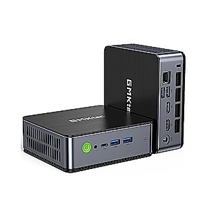 GMKtec Mini PC Intel Core i7-12650H 24GB DDR5 1TB SSD Desktop Gaming Mini Computers Windows 11 Pro 4K, Type C, WiFi 6, BT 5.2, RJ45 1000M