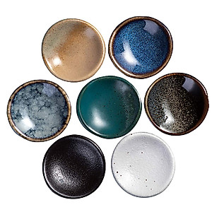 Amosfun Dining Table Decor 7Pcs Chopsticks Rest Rack Japanese Chopstick Holder Knife Fork Holder Ceramic Chopsticks Rest Stand for Chopsticks Forks Spoons Knives Paint Brushes Condiment Spoons