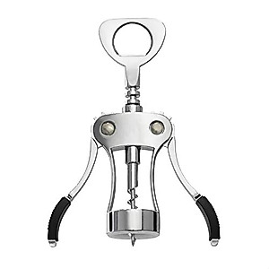 Amazon Basics Stainless Steel Wing Corkscrew Wine Opener