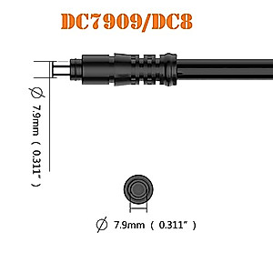 SolarEnz DC8mm Y Branch Parallel Adapter 8mm Female and Male Combiner Cable for Solar Panel RV Portable Power Station Solar Generator Compatible with Explorer Series 160 240 300 500