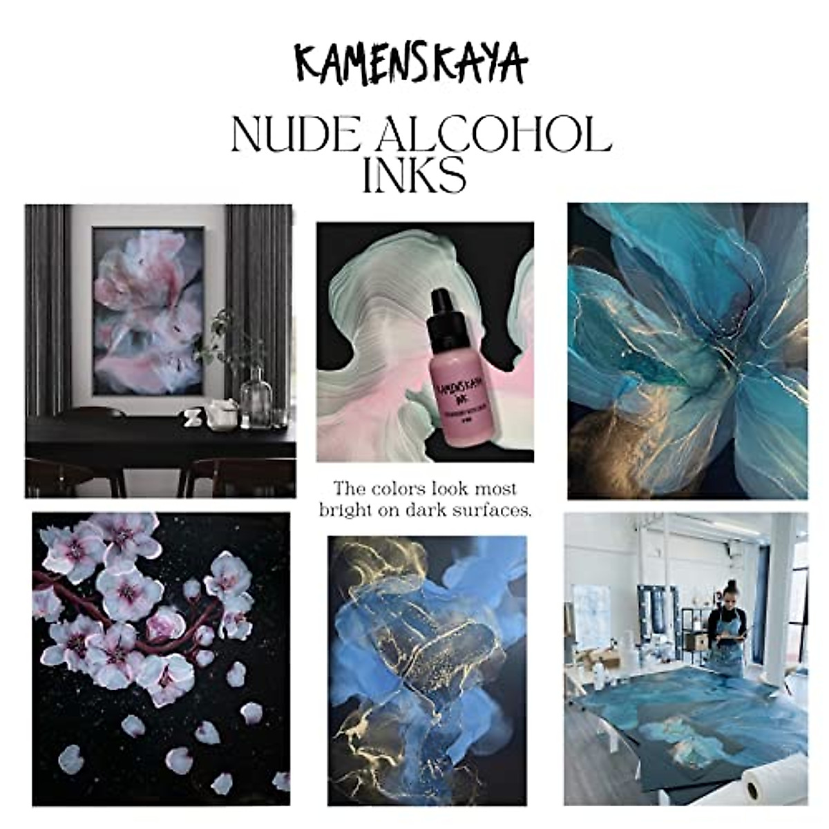 KAMENSKAYA Alcohol Inks, Pastel line: Pastel Alcohol Ink N-013 'Beige', 0.51 fl oz (15 ml)