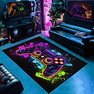 AVIHA Gaming Rugs - Gamer Rug for Gamepad Enthusiasts' Bedroom or Living Room Decor - 36x24 inches