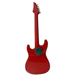 Red Electric Guitar Miniature Replica Magnet, Size 4 inch