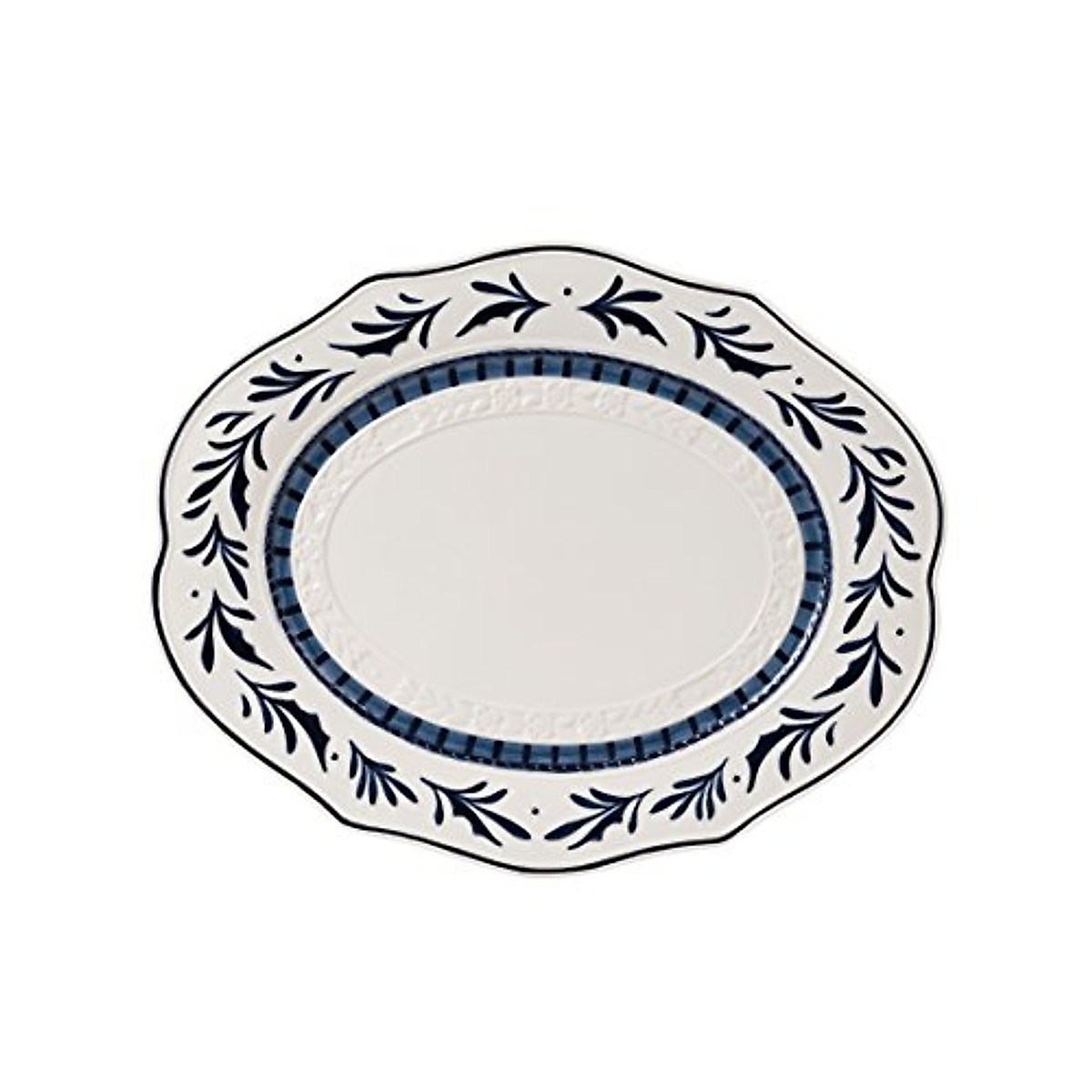 Bristol Collection, Serving Platter, Royal Blue/White