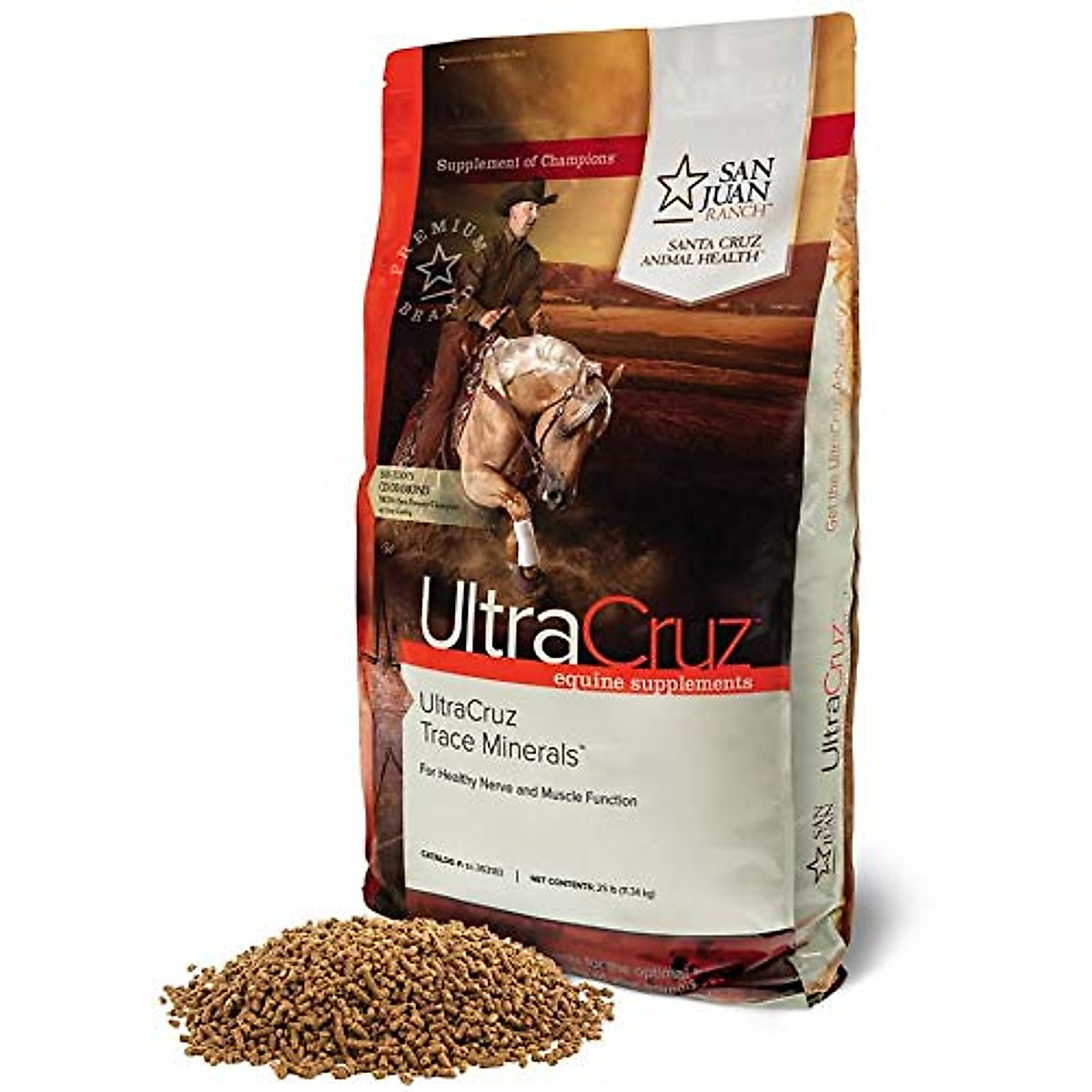 UltraCruz Equine Trace Minerals Supplement for Horses, 25 lb, Pellet (100 Day Supply)