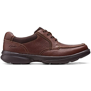 Clarks mens Bradley Vibe Oxford, Tan Tumbled Leather, 13 US
