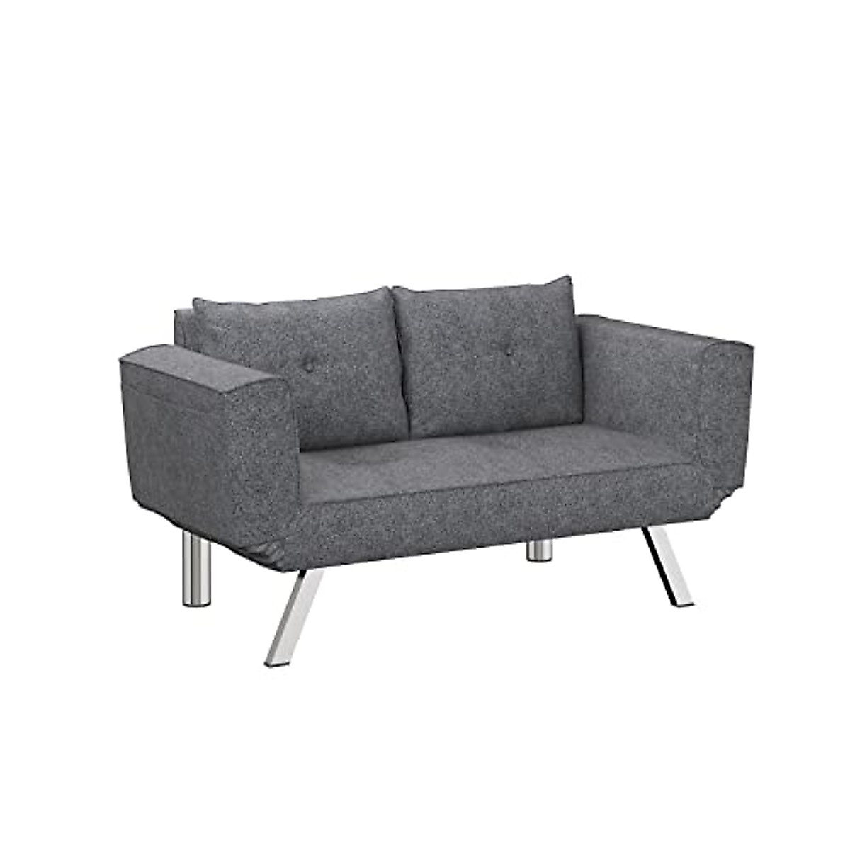 Serta Marin Convertible Sofa, Charcoal