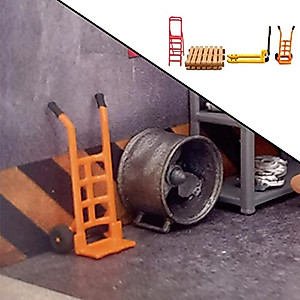 Esquirla 2X 1/64 Scale Car Repair Shop Layout Diorama Model Accessory Toy