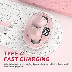 Ke1Clo Ear Buds Wireless Bluetooth Earbuds, 3-4h Playtime, Clear Stereo, HD Call, Noise Cancelling Earbuds Wireless Earbuds for Sports/Music