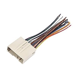 ACROPIX Car CD Player Wiring Harness Speaker Wire Adapter Fit for Ford Explorer White