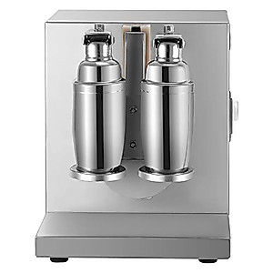 Happybuy Milk Tea Shaker Double Frame Milk Tea Shaking Machine 400r per Minute Stainless Steel Auto Tea Milk Making Machine for Boba Milk Tea