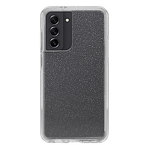 OtterBox Galaxy S21 FE 5G (Only) Symmetry Series Case - STARDUST (SILVER FLAKE), ultra-sleek, wireless charging compatible, raised edges protect camera & screen