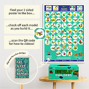 SUPA STEM Bolt Builders Kids Building Blocks | 101 Pcs Kids Building Toys | Nuts and Bolts Construction Toy Building Sets | Educational Toys for 3 Year Old Boys and Girls and Up | Ages 3 4 5 6 7 8 +