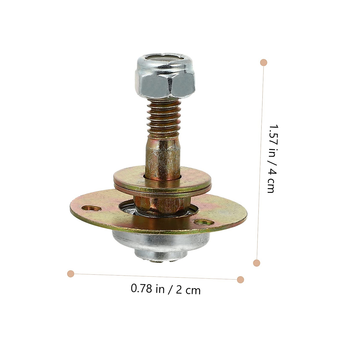 VINTORKY 4pcs Rocking Chair Bearing Rocking Chair Part Mechanic Accessories Mxmm Bearing Chair Linkage Threaded Bearing Furniture Connecting Fitting Iron Office Mechanical Screw