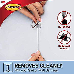 Command 17067CLR 4 Adhesive Strips Wire, Small, 3 Hooks, Clear