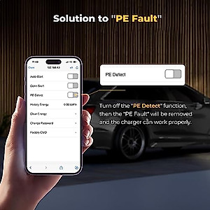 BougeRV Portable 48 Amp EV Charger Level 2, 240V, NEMA14-50P, 11.52KW Max Output with Adjustable Current and Charging Schedule, Plug-in Electric Vehicle Charging Cable with 25Ft for Indoor/Outdoor Use