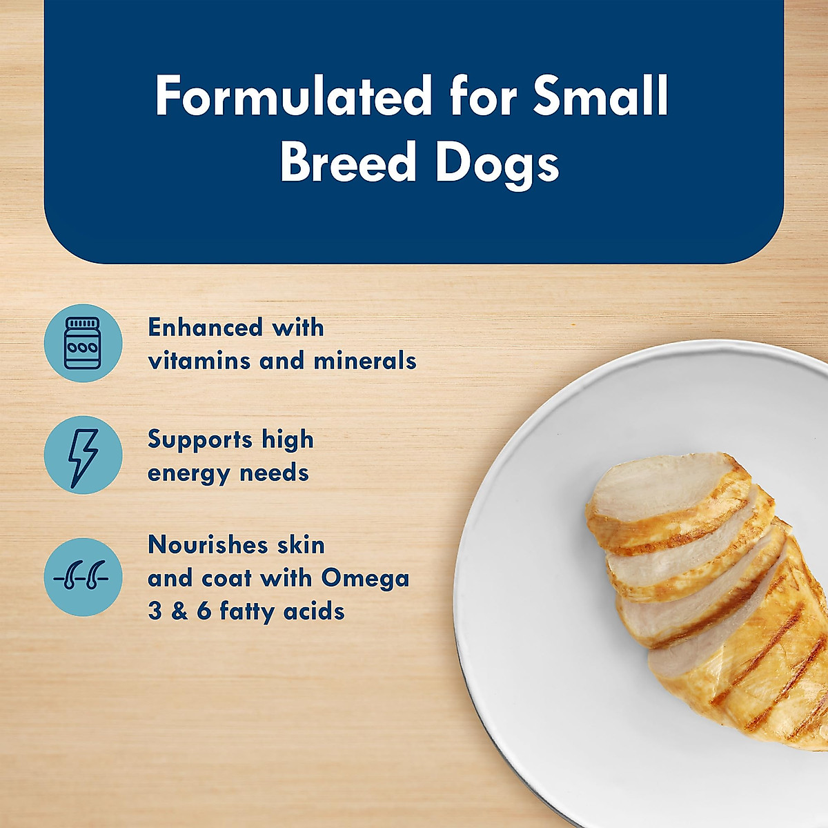 Blue Buffalo Delights Natural Adult Small Breed Wet Dog Food Cups, Pate Style, Grilled Chicken Flavor in Savory Juice 3.5-oz (Pack of 12)