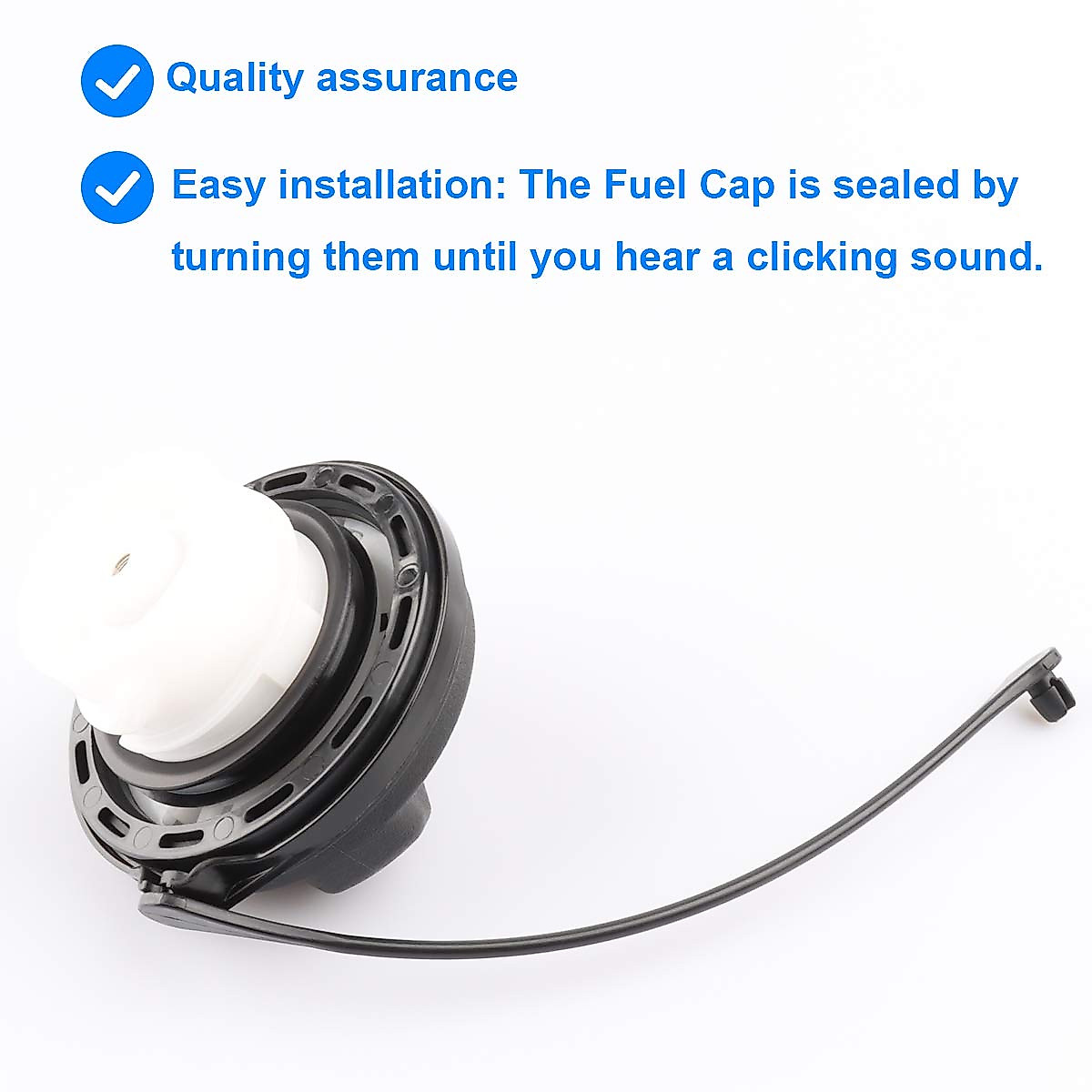 Gas Cap, Fuel Cap Replace 31010-3L600U, 310103L600U Compatible with Kia - Amanti, Cadenza, Forte, Forte Koup, Forte5, Optima, Rio, Sedona, Sorento, Sorrento, Soul, Spectra, Spectra5, Sportage, More