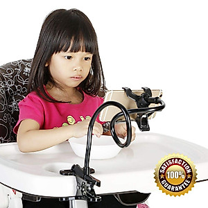 Handsfree Stroller Handphone Tablet Holder - Carseat Car Seat Kid Grocery Cart Mommy Clip Feeding Cup Attachment Hook Accessory Phone Mount