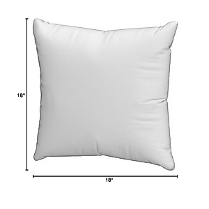 Utopia Bedding Throw Pillows Insert (Pack of 2, White), 18 x 18 Inches Couch Sofa Cushion, Decorative Pillow and Sham Stuffer for Bed