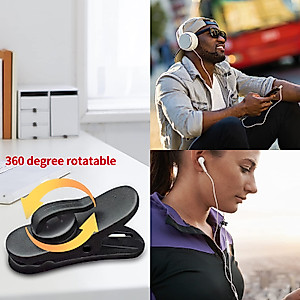 Lapel Microphone Clip on Shirt - Wireless Metal Tie Clips and Mic Plastic Wire Clips for Recording Video