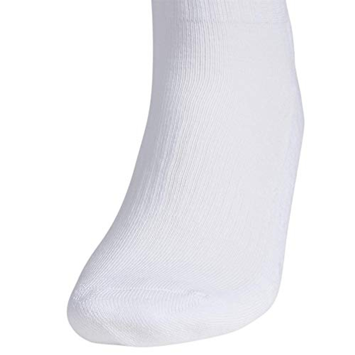 adidas Men's Athletic Cushioned Quarter Socks (6-Pair), White/Black, Large
