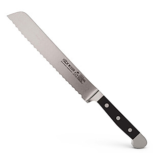 Güde Alpha Series Hand Forged/Serrated Bread Knife, 8-in - Ice Hardened Steel - Made in Solingen, Germany Since 1910