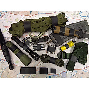 Tactical Rubber Bands Size #84, 50 Pcs Black Thick Wide Strong Heavy Duty Rubber Bands Heat Cold UV Resistant for Outdoor Camping Survival Kit Hunting Fishing Hiking