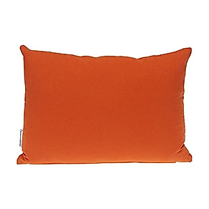 Parkland Collection Transitional Geometric Orange 14" x 20" Pillow