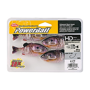 Berkley Powerbait Gilly Fishing Soft Bait, HD Bluegill, 90mm