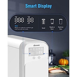 Deepuro RO Water Filter System, Reverse Osmosis Under Sink Water ...