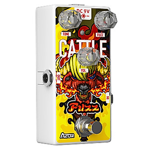 AZOR Fuzz Pedal Cattle Analog Guitar Effect Classic Stylish Pedal for Electric Guitar True Bypass