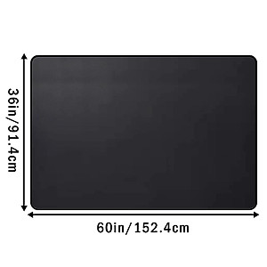 60 × 36 Inches Fire Resistant Mat for Fireplace, Rectangular Hearth Rugs for Fireplaces Fire Resistant, Floor Protective Rug for Indoor Outdoor, Reusable Under Grill Mat, Durable Fireproof Mat