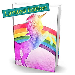 Book Sox - 6 Jumbo Prints Stretchable Book Covers with 2 Limited Editions: Unicorn and Retro and Bonus Package of Mechanical Color Pencils