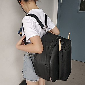 Drum Bag Snare Drum Bag Portable Oxford Cloth Drum Cases Backpack Snare Drum Accessories For Gigs Marching Band Storage And Transport 14inch Black