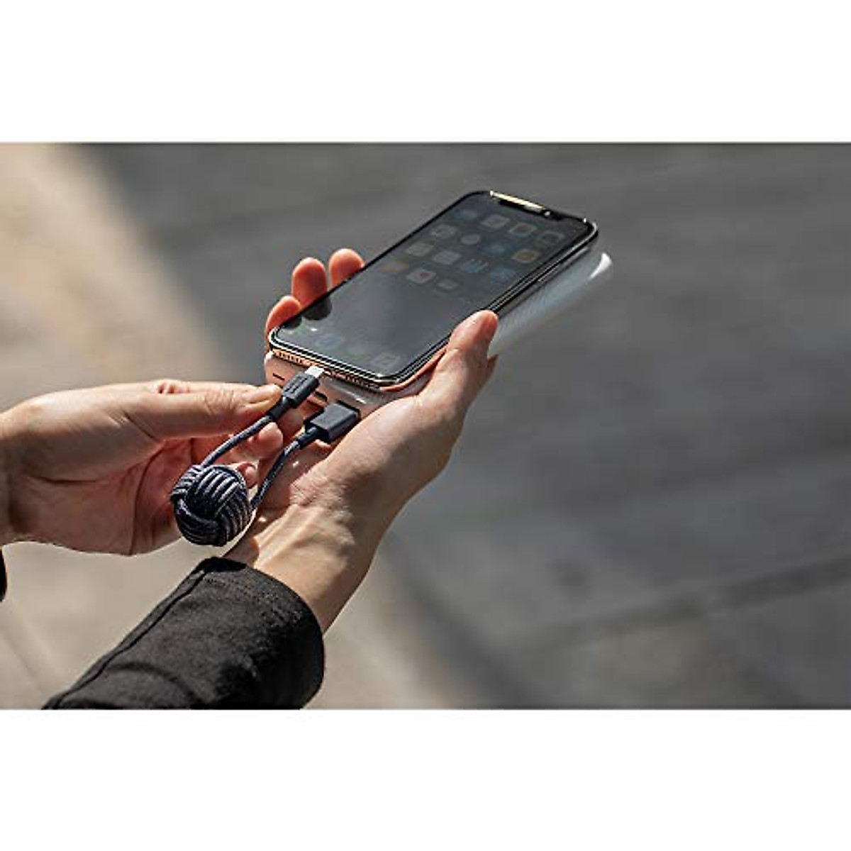 Native Union Key Cable - Ultra-Strong Reinforced [MFi Certified] Durable Lightning to USB-A High Speed Charging Cable with Key Fob Compatible with for iPhone 14, iPhone 13 and Earlier (Indigo)