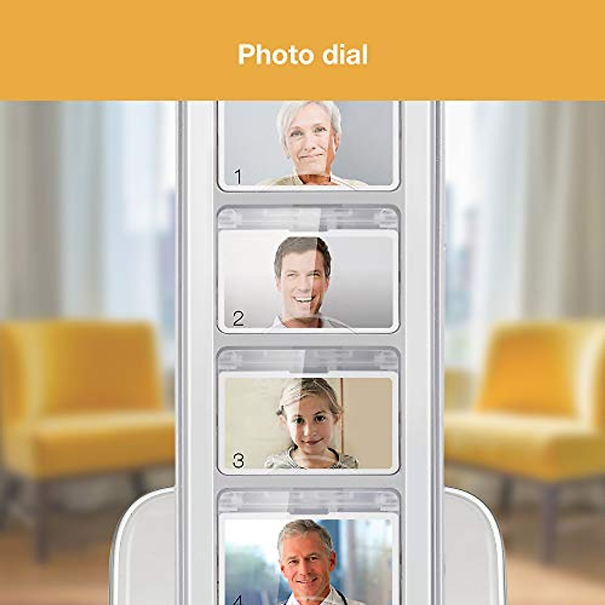 VTech SN5307 Amplified Photo DIAL Accessory Handset with Big Buttons & Large Display For SN5127 & SN5147 Senior Phone Systems, Photo Dial Handset, Cordless Phone System