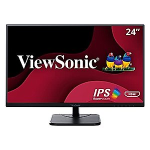 ViewSonic VA2456-MHD 24 Inch IPS 1080p Monitor with Ultra-Thin Bezels, HDMI, DisplayPort and VGA Inputs for Home , Office