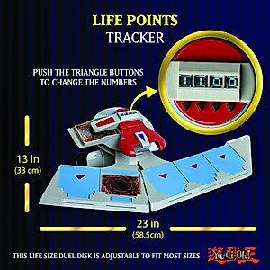 U.C.C. Distributing Yu Gi Oh Duel Disk, Console Video Games, 25 Anniversary Edition Collectible Merchandise, includes Cards