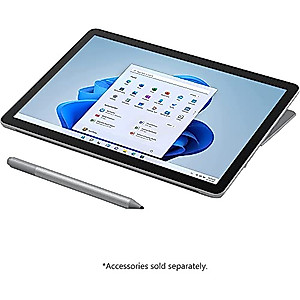 Microsoft 8VA-00001 Surface Go 3 10.5" Intel Pentium Gold 6500Y 8GB RAM Touch Tablet Bundle with Signature Type Cover Keyboard + Deco Gear Portable Charger + Deco Gear Magnetic Wireless Sport Earbuds