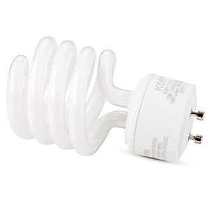 KOR (Pack of 4) 23 Watt Mini Spiral - GU24 Base - (100W Equivalent) - T2 Mini-Twist - CFL Light Bulb (Bright White (5000K))