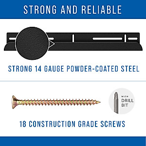 Maplefield Float-A-Tote Garage Overhead Storage Racks - 3 Pack (6 Rails) - Adjustable Ceiling Racks for Tote Bins - Supports 40 Lbs - Easy Installation