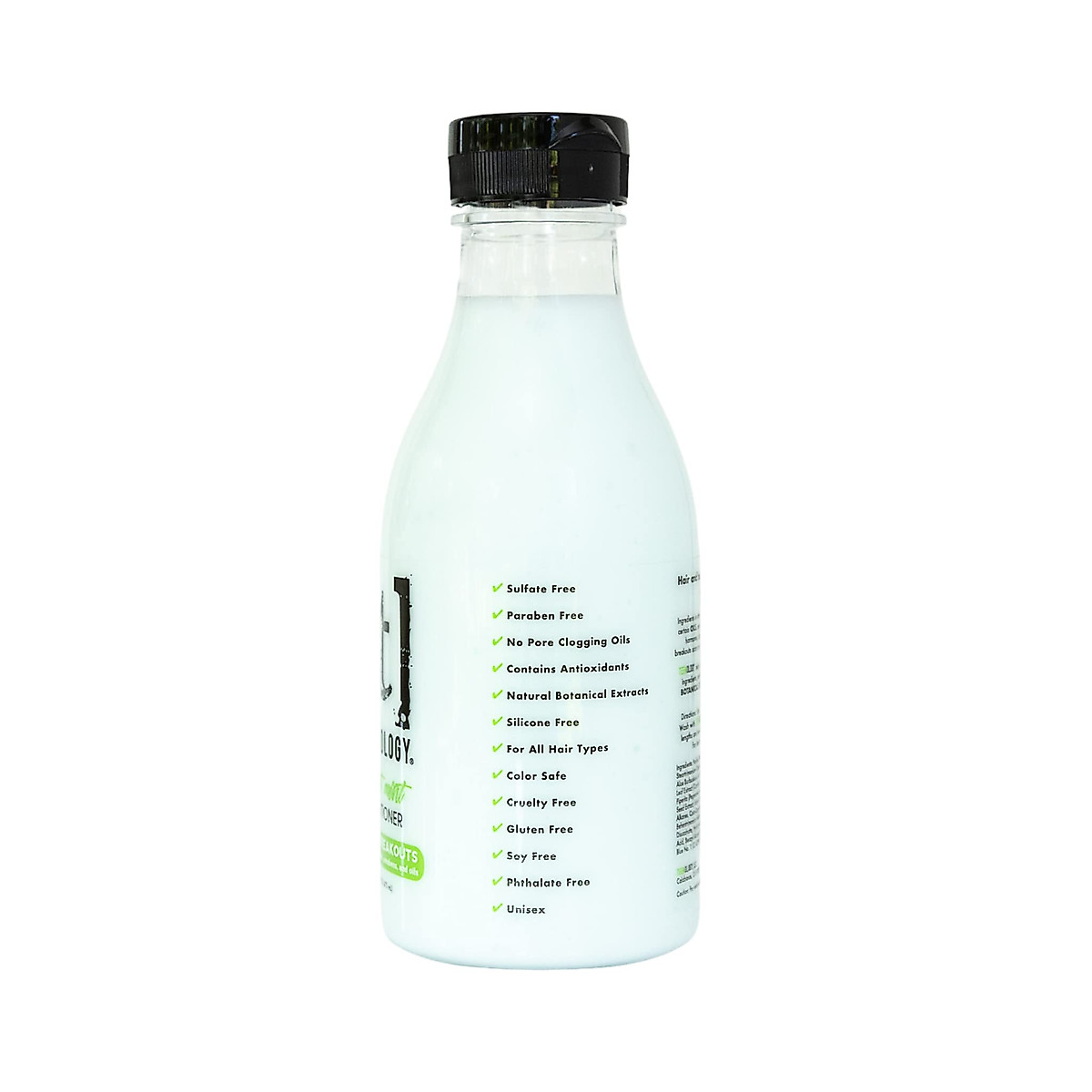 Teenology Conditioner for Teens - Avoid Forehead and Body Acne - Sulfate and Paraben Free, Noncomedogenic, Natural Botanical Extracts, Sweet Mint - 16 oz.