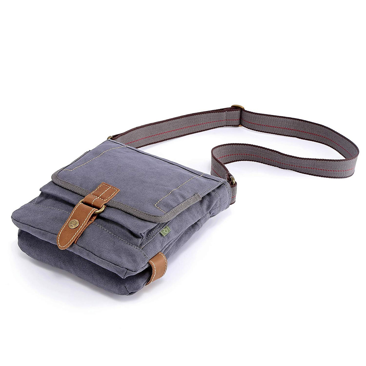 Atona Classic Flap Crossover Bag (Grey)