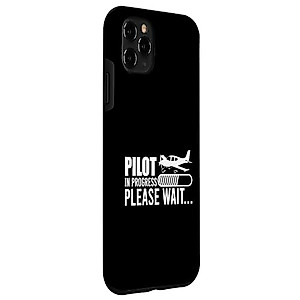 iPhone 11 Pro Max Pilot In Progress Airplane Aircraft Aviation Pilot Case