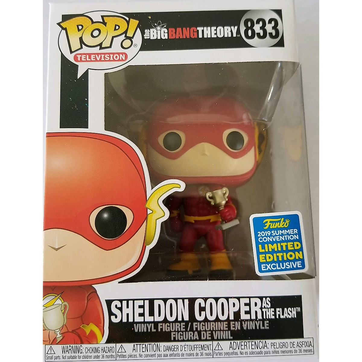 Funko Pop! Big Bang Theory: Sheldon Cooper As The Flash #833 - Shared SDCC Excl.
