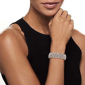 Ross-Simons Sterling Silver Multi-Circle Link Bracelet. 7 inches