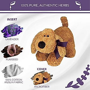 Sonoma Lavender Microwaveable Aromatherapy Pillow, Lucky The Puppy, Lavender Scented